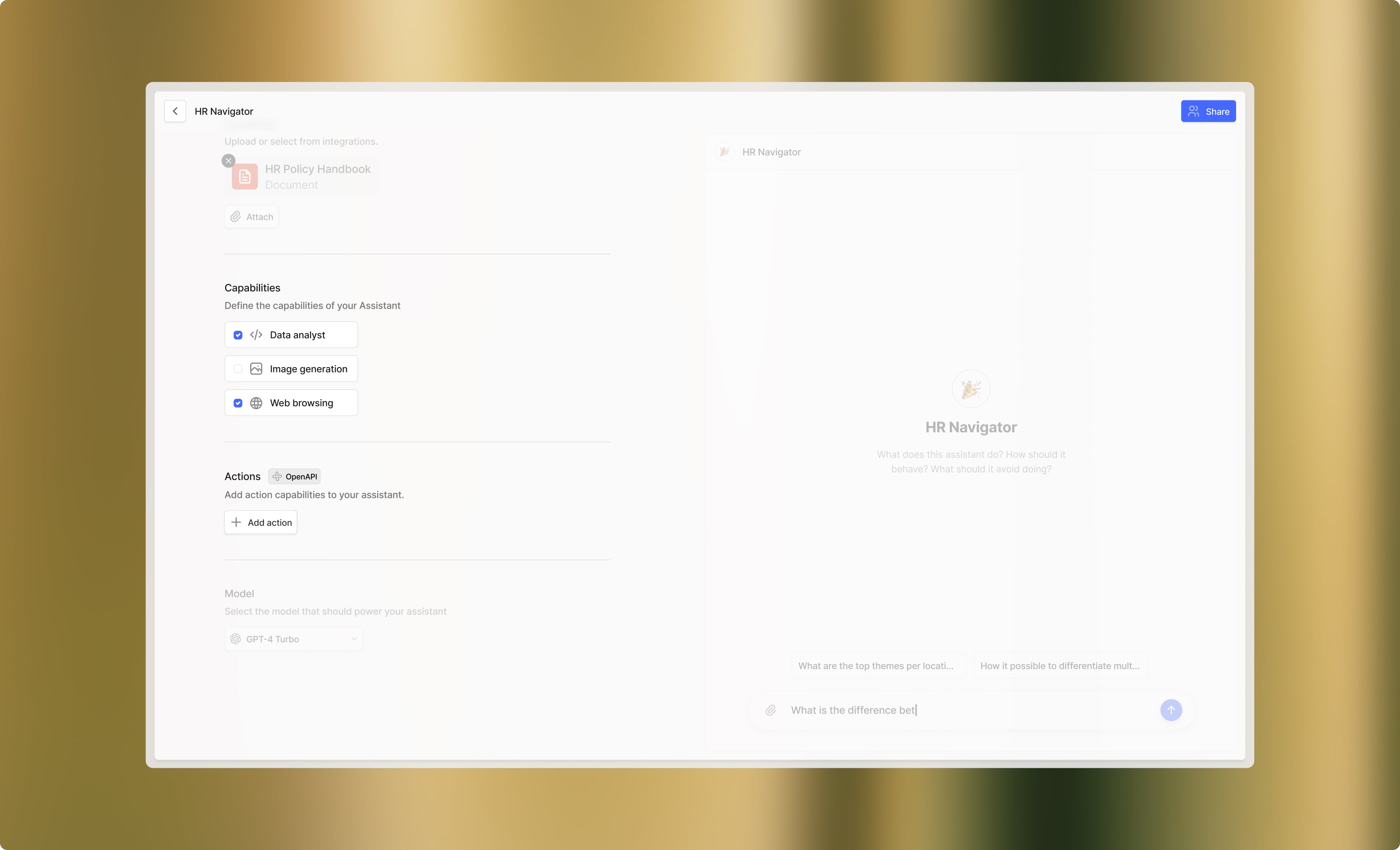 Assistants | Create an AI Assistant for every use-case.