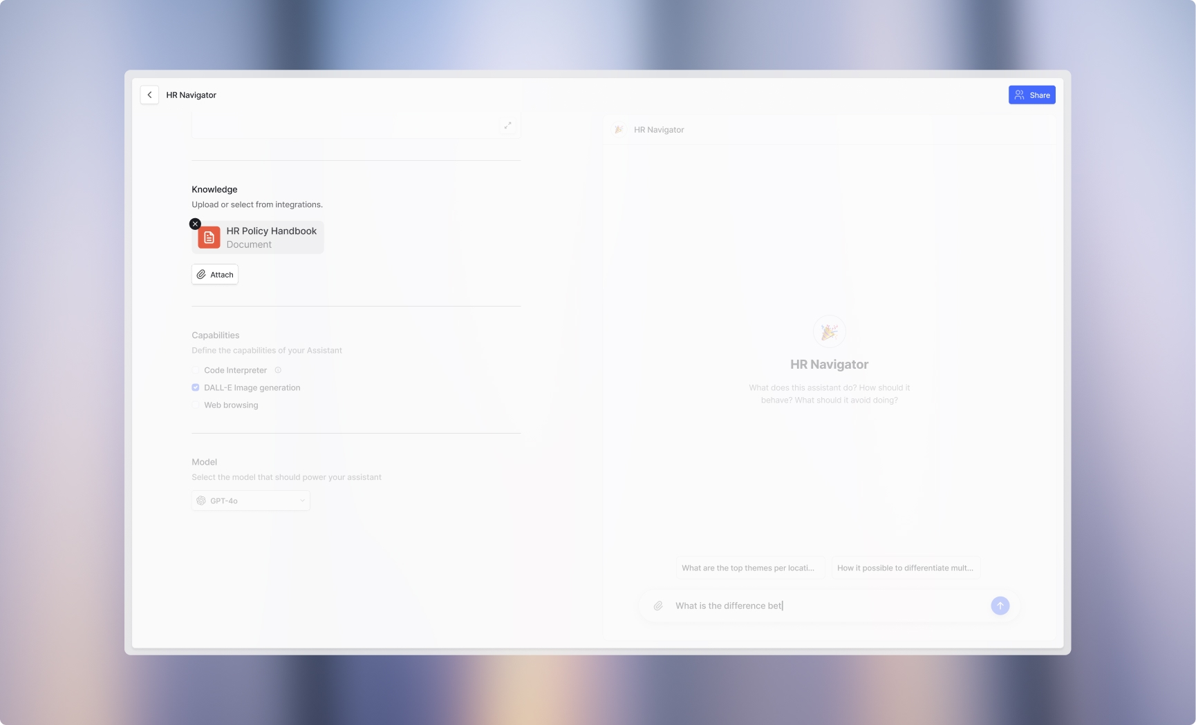 Assistants | Create an AI Assistant for every use-case.