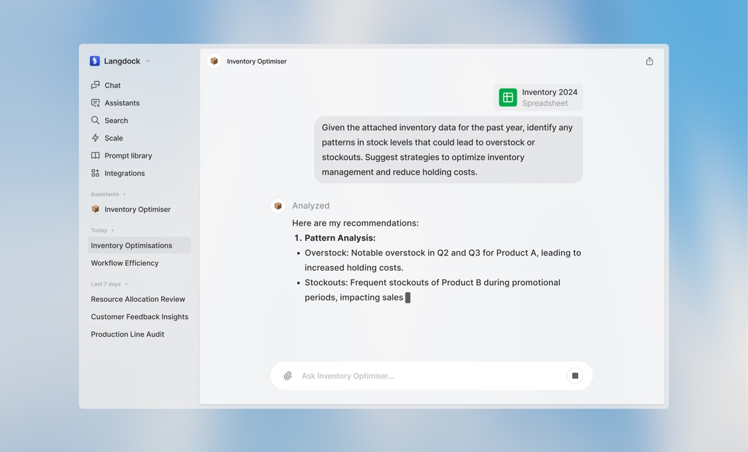 Assistants | Create an AI Assistant for every use-case.