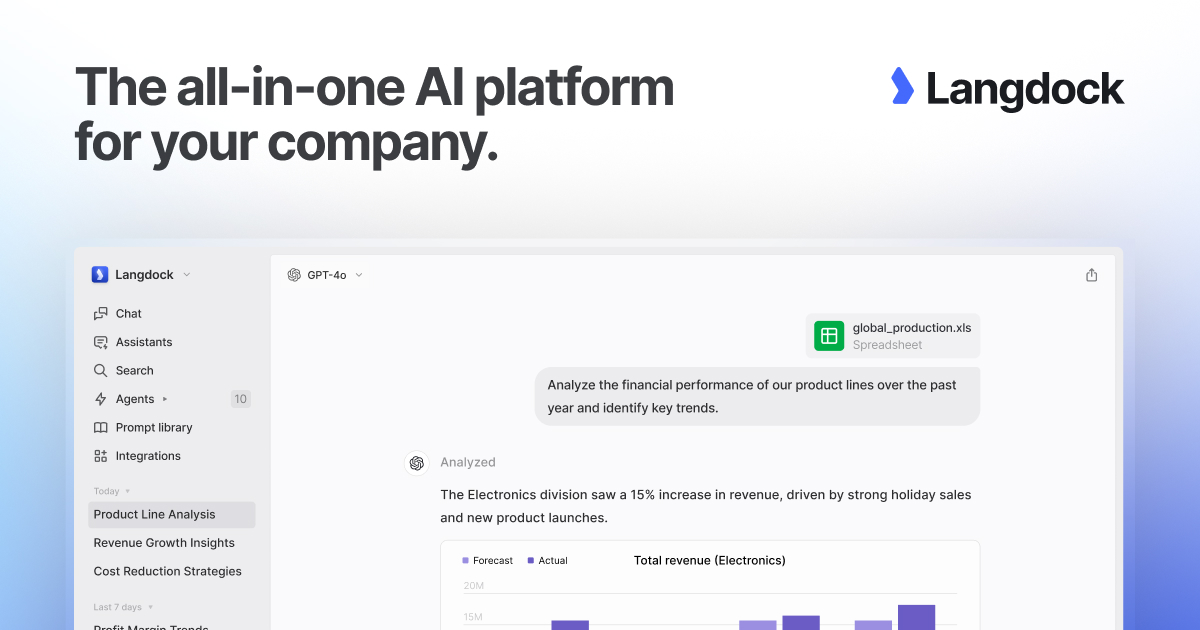 Langdock | The all-in-one AI platform for your company.